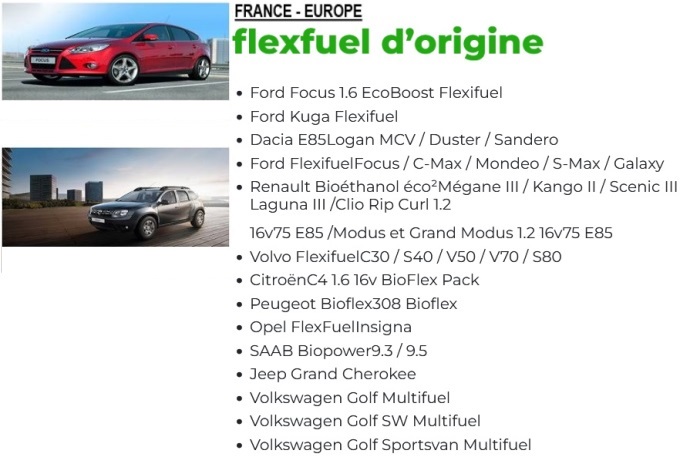 CARBURANTS: SP95 - SP95E10 - SP98 - E85 - GPL