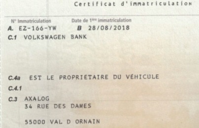 SAVOIR LIRE et DECODER SA CARTE GRISE.