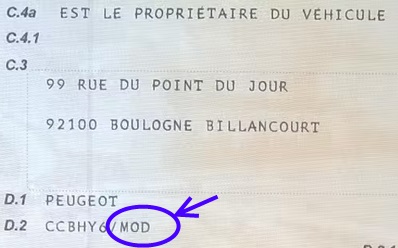 SAVOIR LIRE et DECODER SA CARTE GRISE.